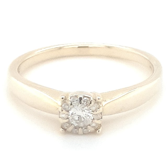 9ct Gold Diamond Cluster Engagement Ring | Forum Jewellers